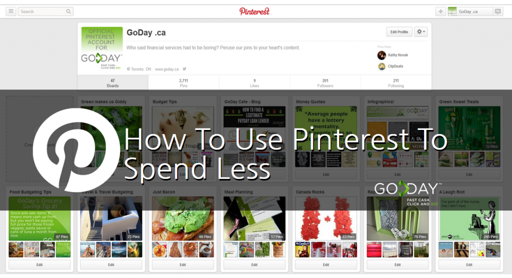 How To Use Pinterest To Spend Less – Part 1
